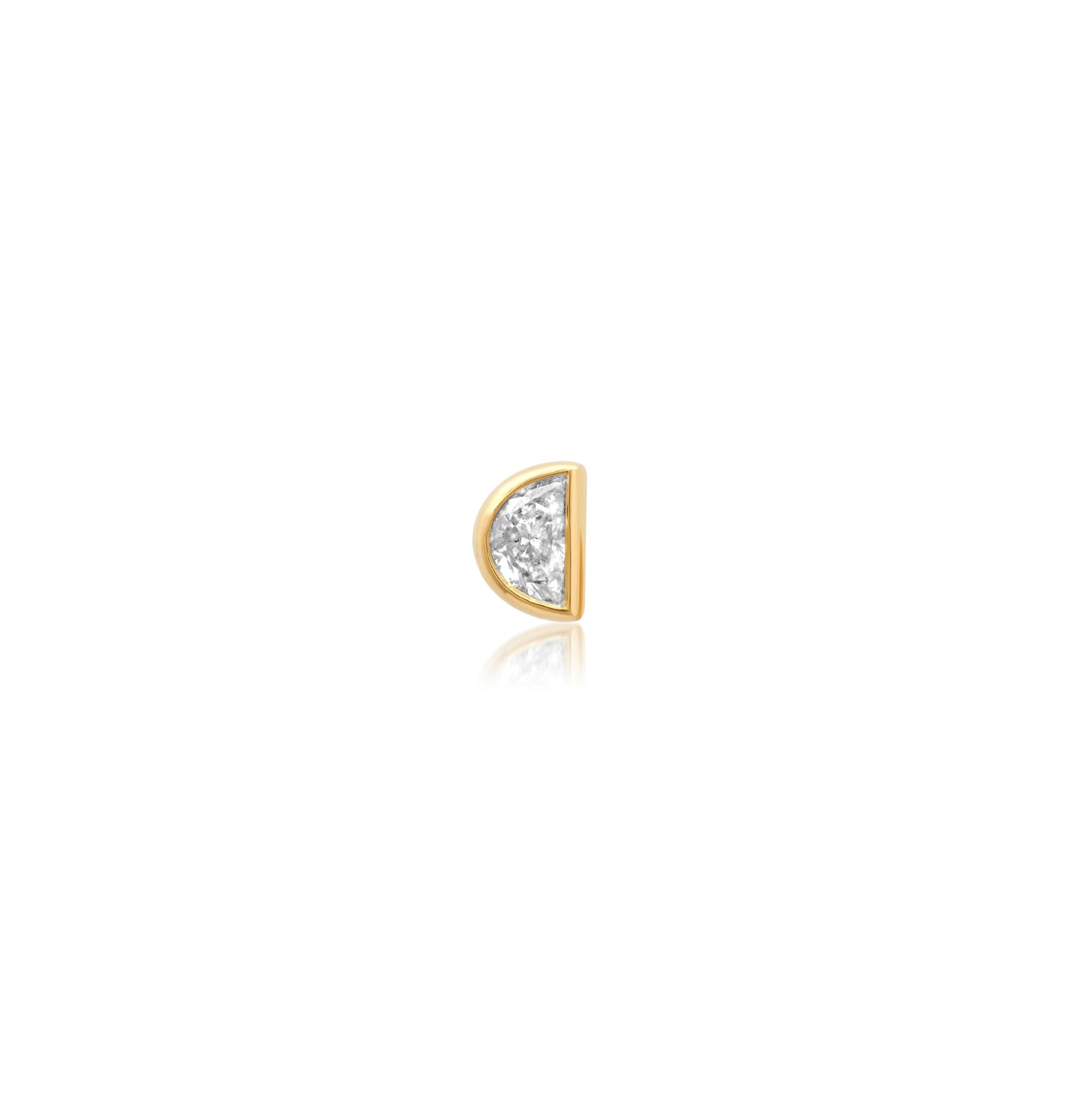 Exclusive White Diamond Half Moon Stud – Andrea Fohrman